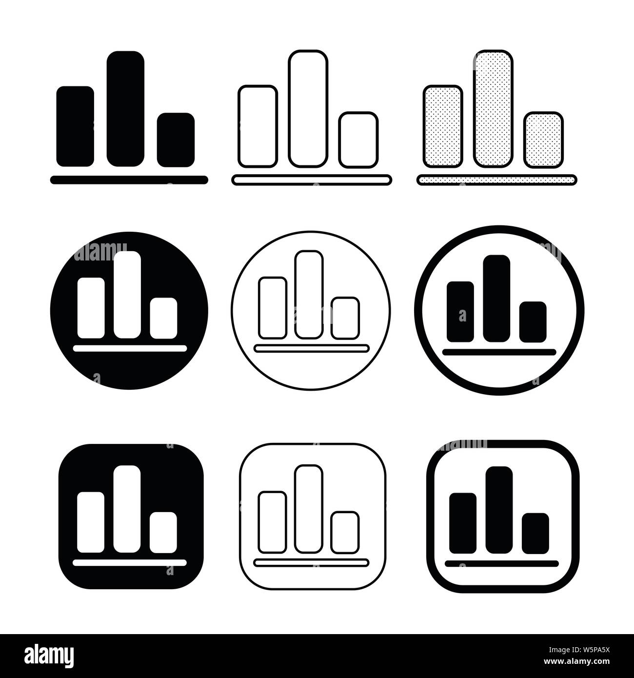 Simple set of diagram and graph icon Stock Vector Image & Art - Alamy