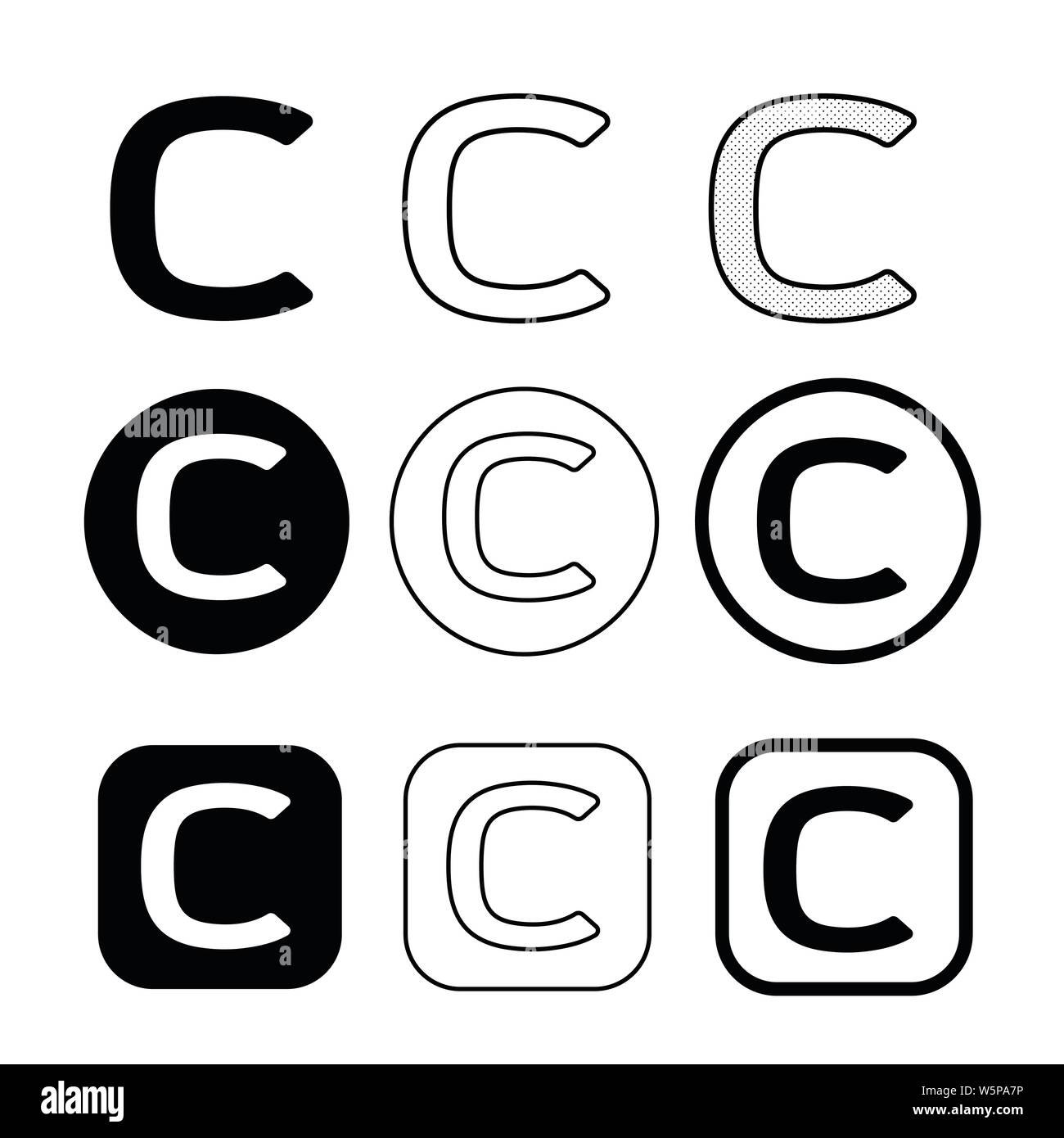 Copyright icon symbol sign Stock Vector Image & Art - Alamy
