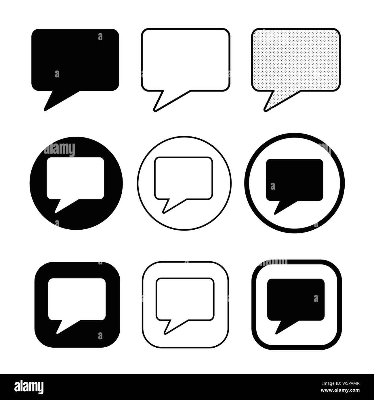 speech bubbles icon symbol sign Stock Vector Image & Art - Alamy
