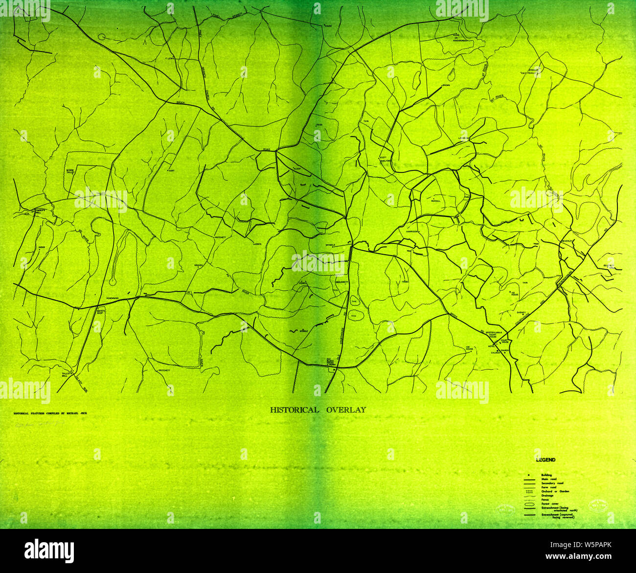 Civil War Maps 0493 Historical overlay Fredericksburg and Spotsylvania ...