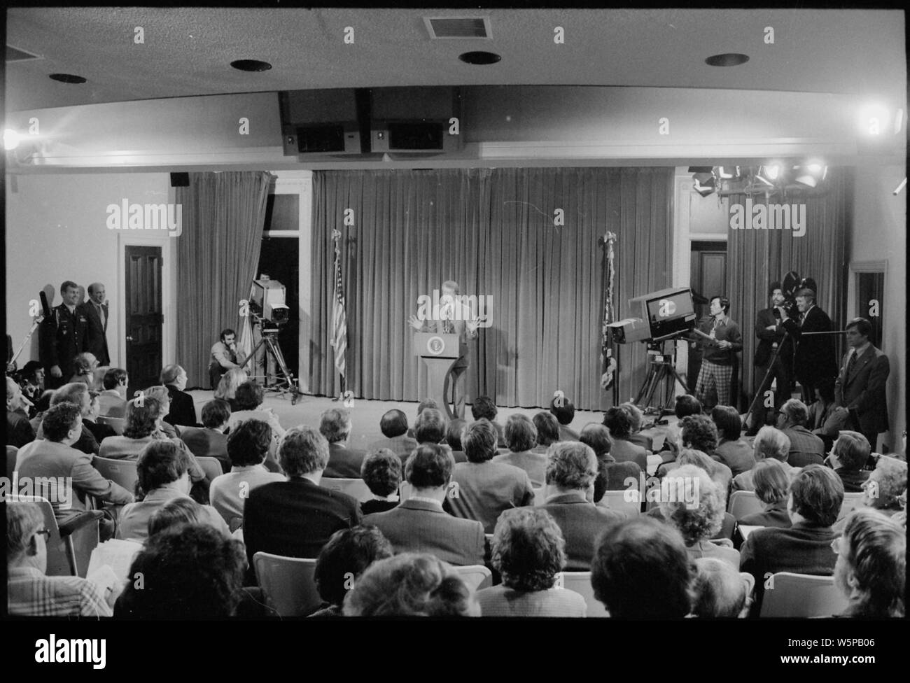 Jimmy Carter holds his first press conference Stock Photo - Alamy