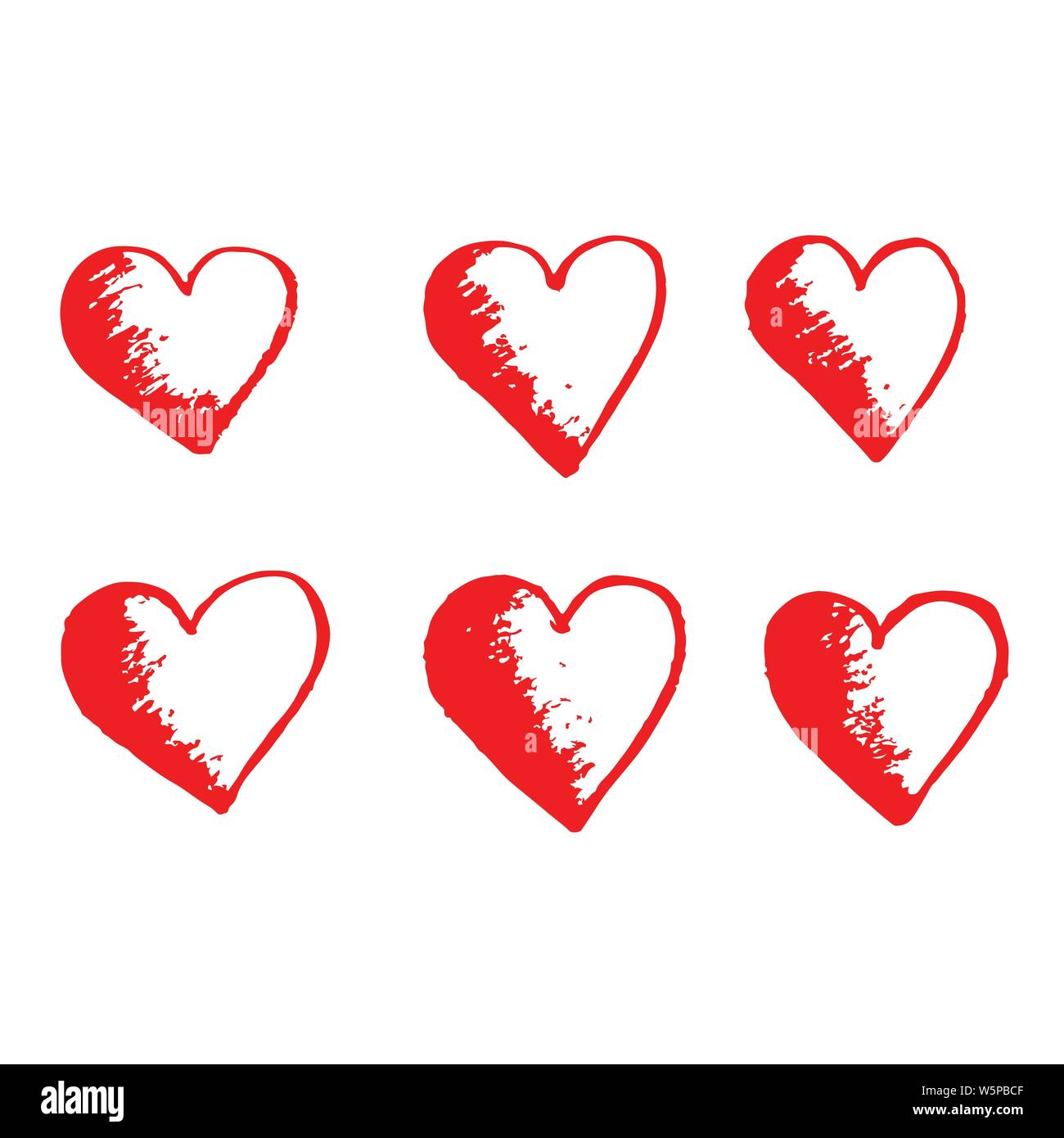 Hand drawn heart icon sign Stock Vector Image & Art - Alamy