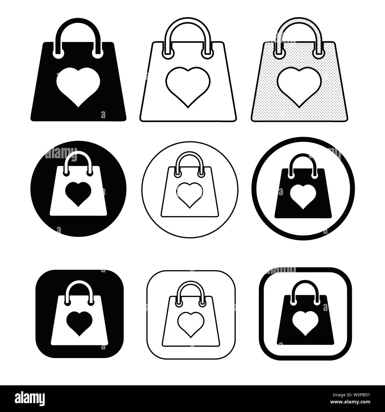 Shopping bag icon Sale package sign Stock Vector Image & Art - Alamy