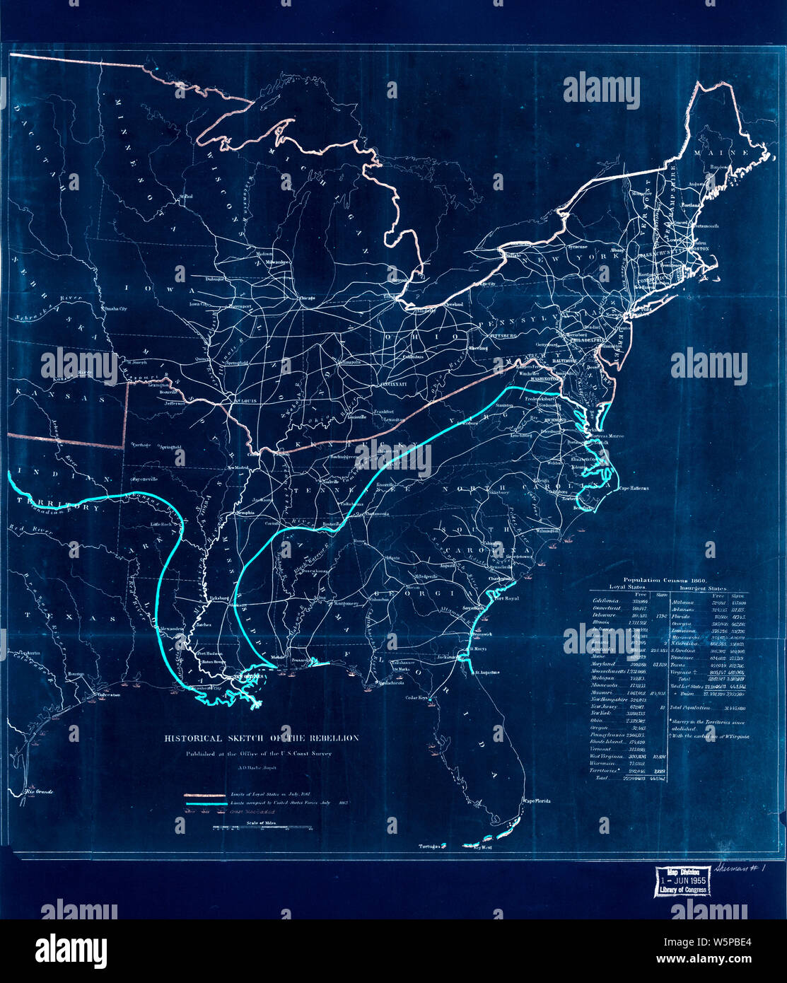Civil War Maps 0496 Historical sketch of the rebellion United States 02 ...