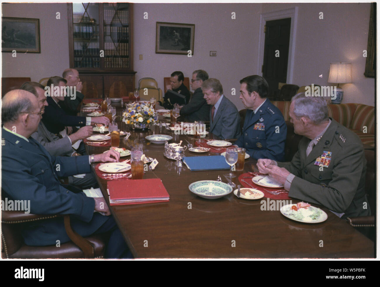 Jimmy Carter hosts lunch with Joint Chiefs of Staff Stock Photo - Alamy
