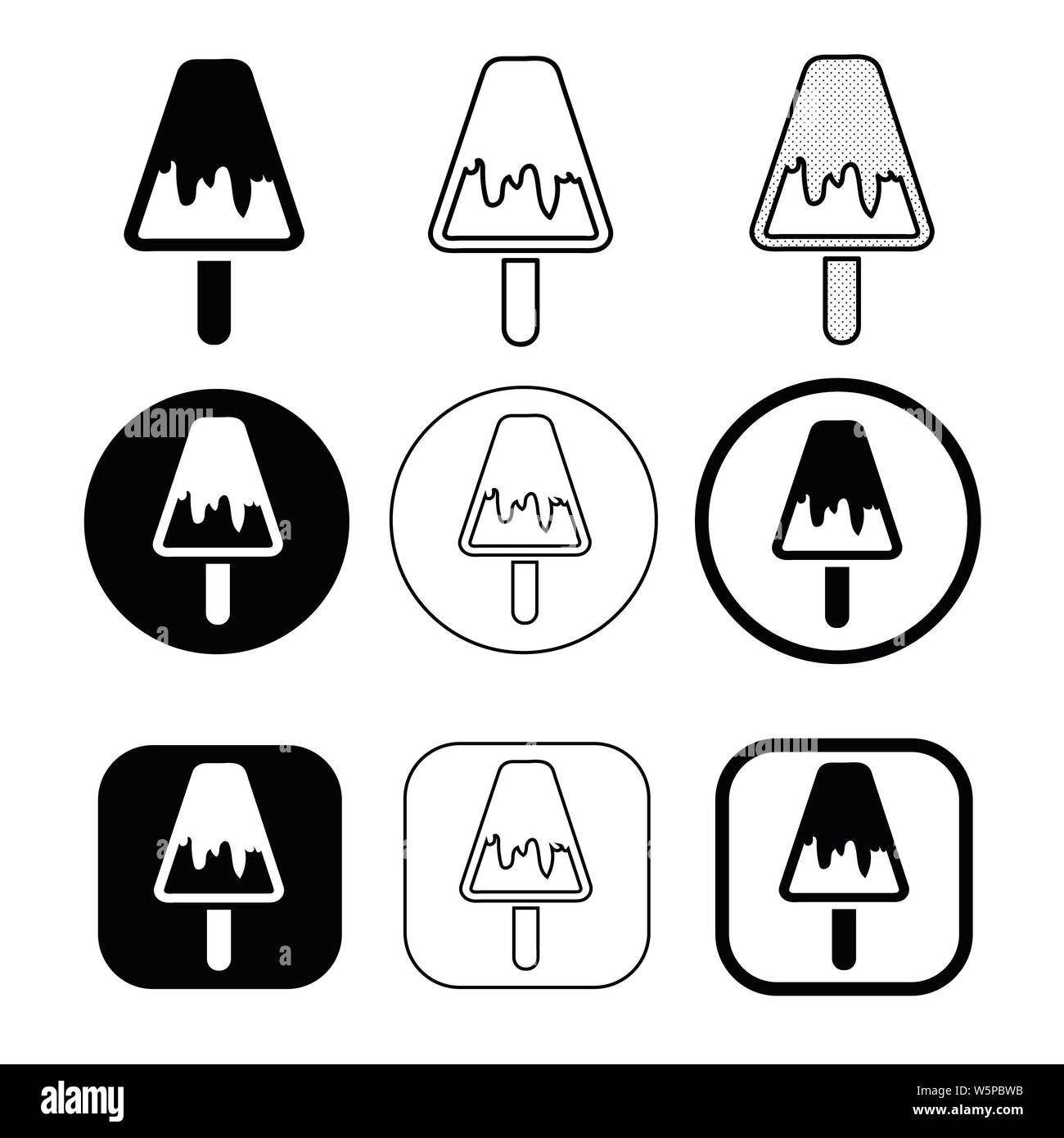 set of simple Ice Cream icon Stock Vector Image & Art - Alamy