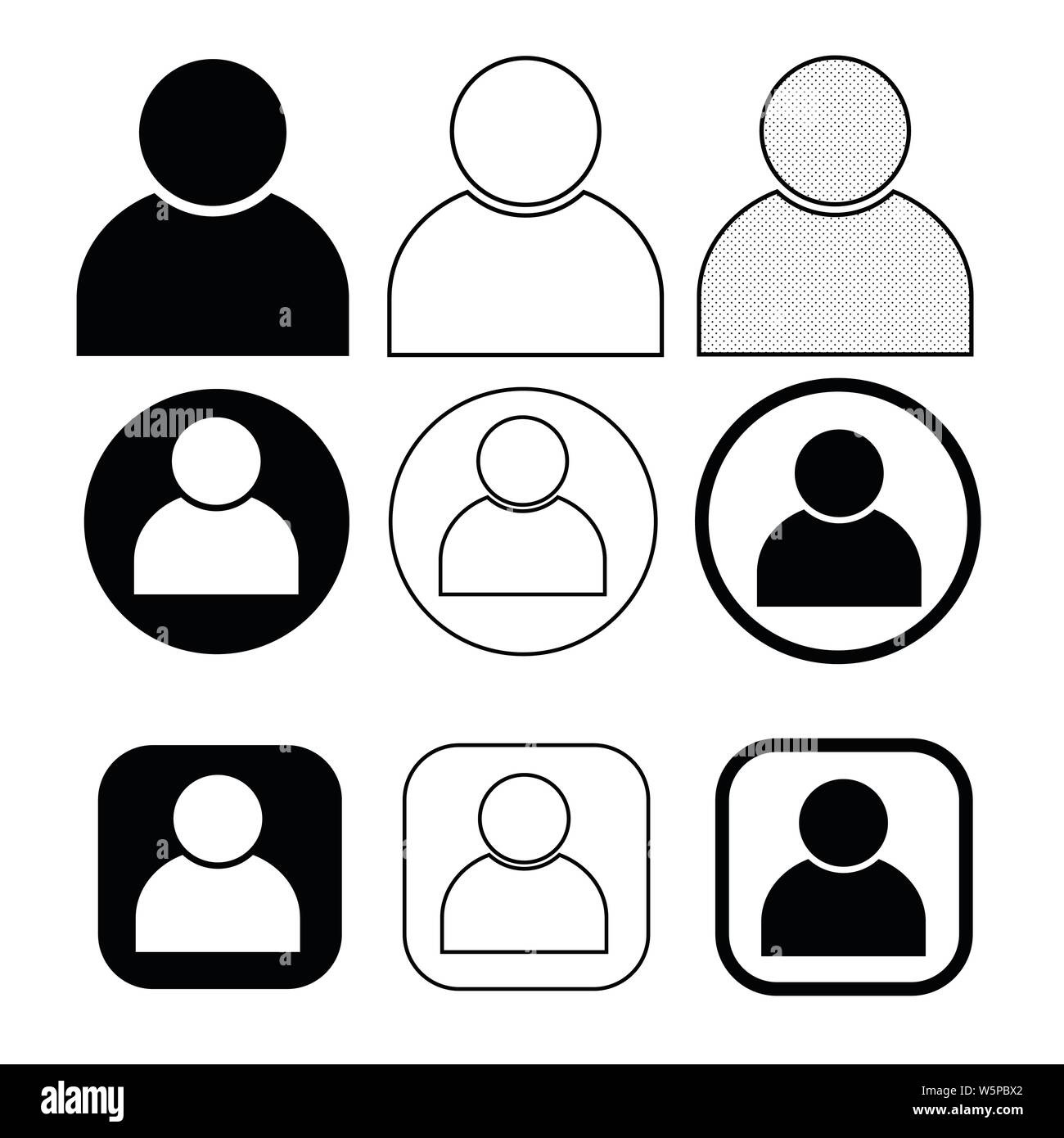 Set sign of People icon Stock Vector Image & Art - Alamy