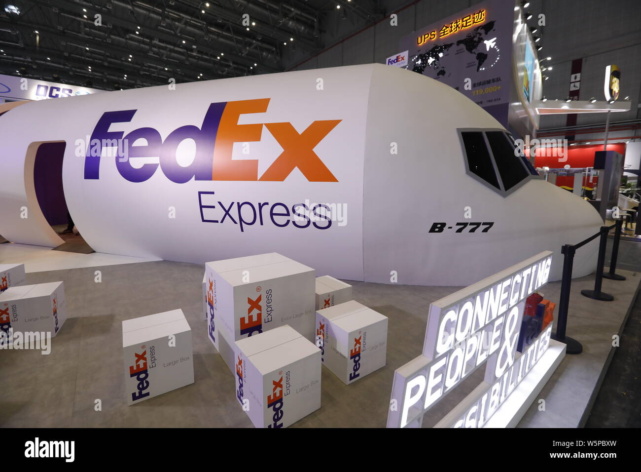 --FILE--View of the stand of FedEx Corp ahead of the First China ...