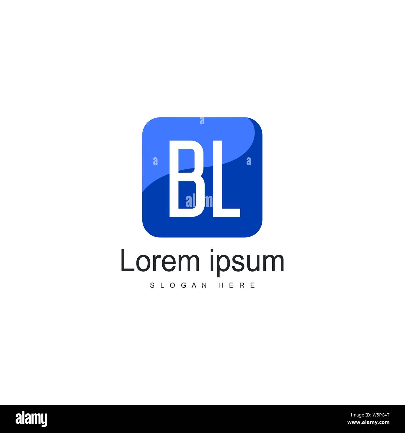 BL Letter Logo Design. Creative Modern BL Letters Icon Illustration ...