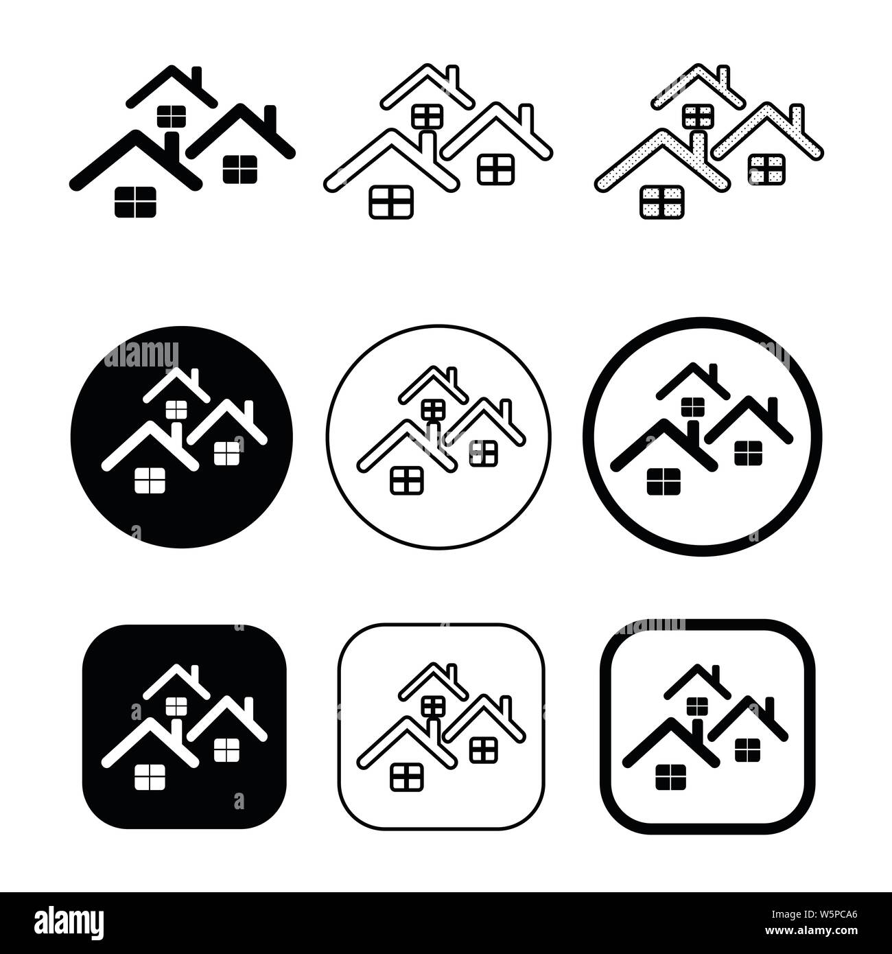 simple house symbol and home icon sign Stock Vector Image & Art - Alamy