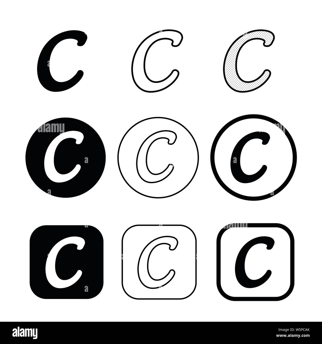 Copyright icon symbol sign Stock Vector Image & Art - Alamy