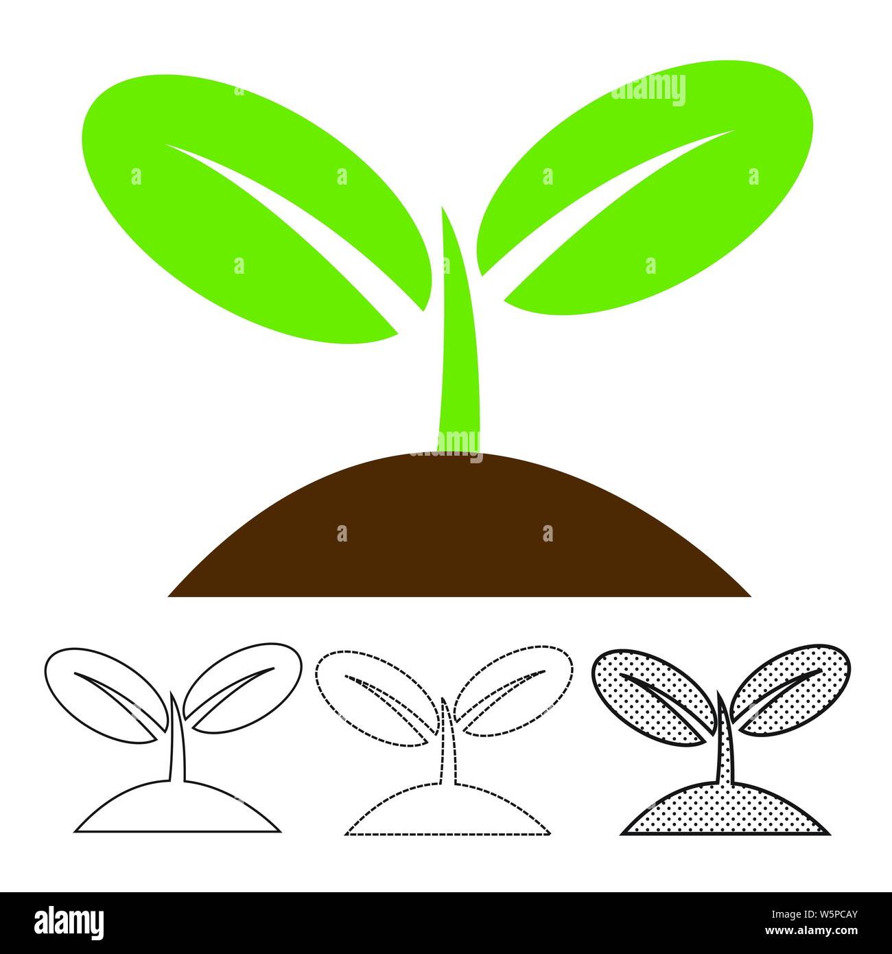 Plant icon vector Stock Vector Image & Art - Alamy