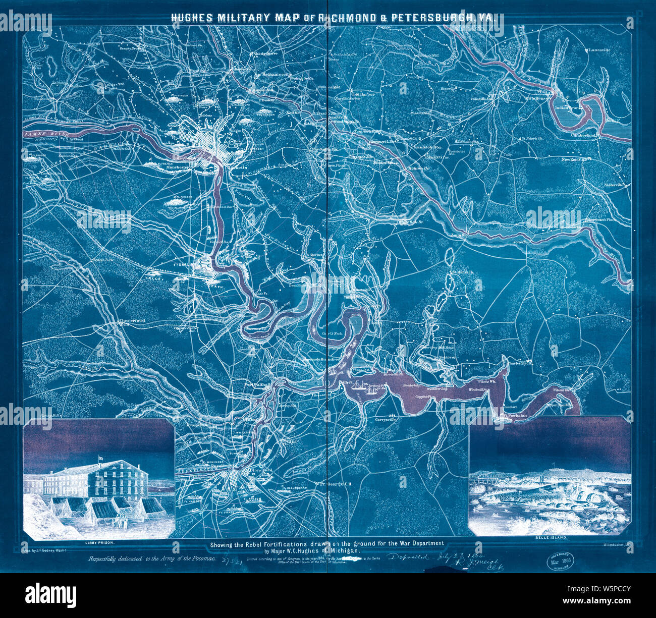 Map of richmond michigan hi-res stock photography and images - Alamy