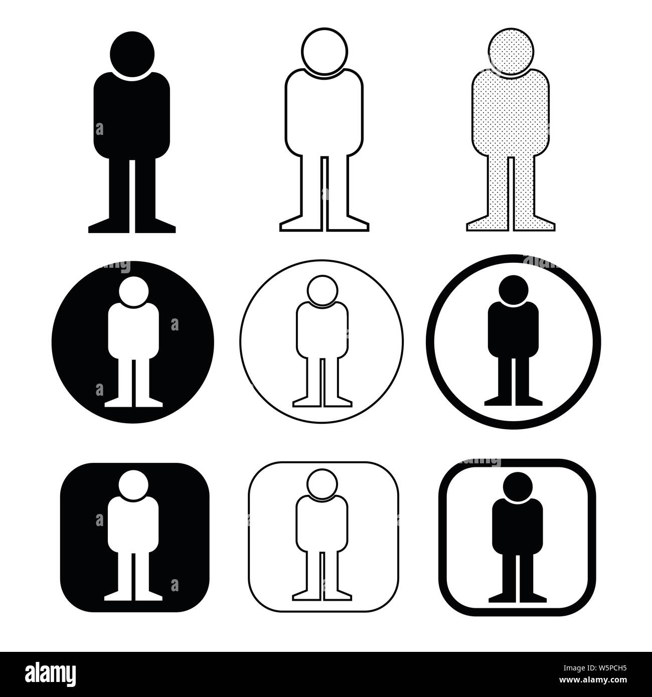 Set sign of People icon Stock Vector Image & Art - Alamy