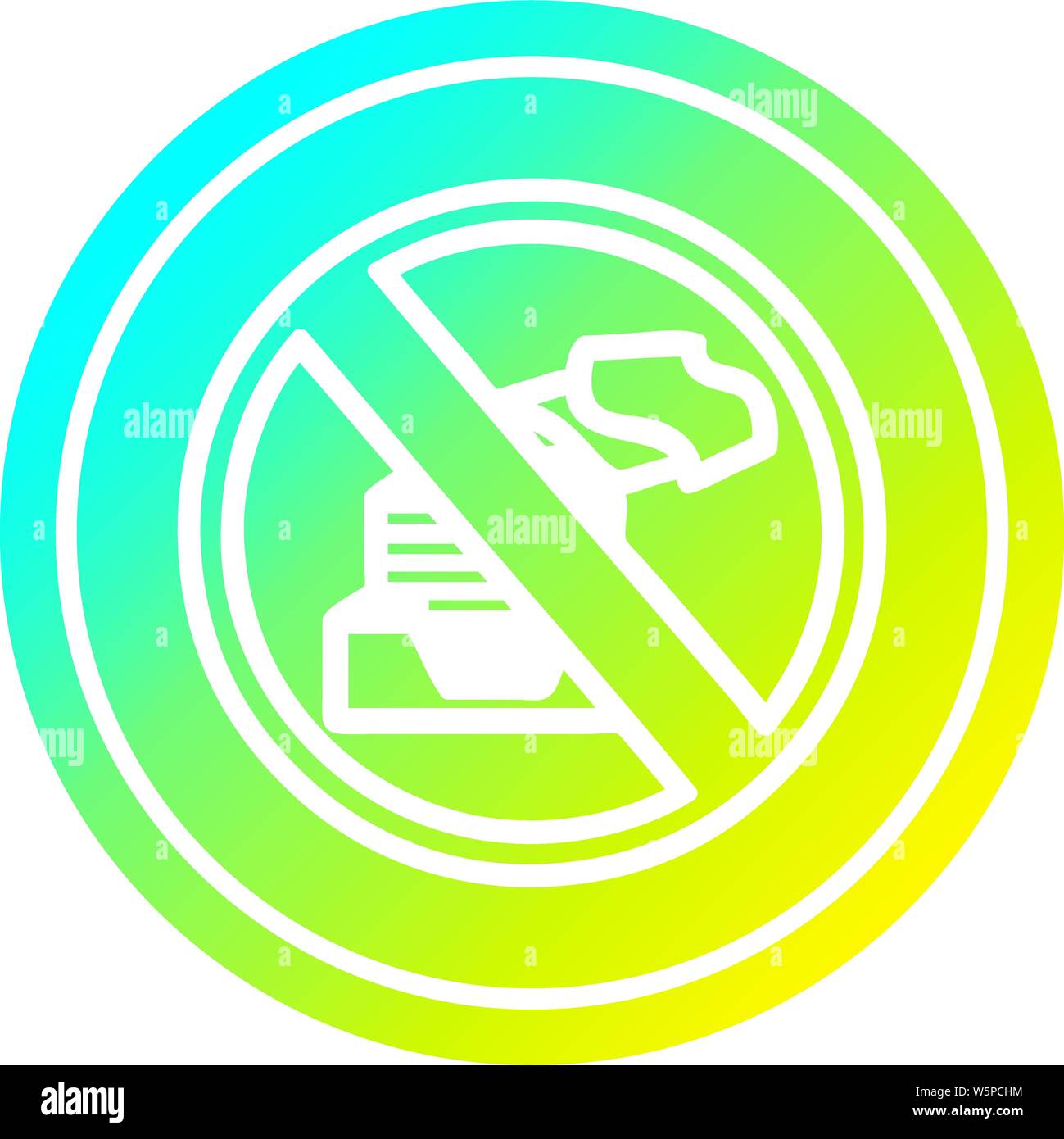 paperless office circular icon with cool gradient finish Stock Vector ...