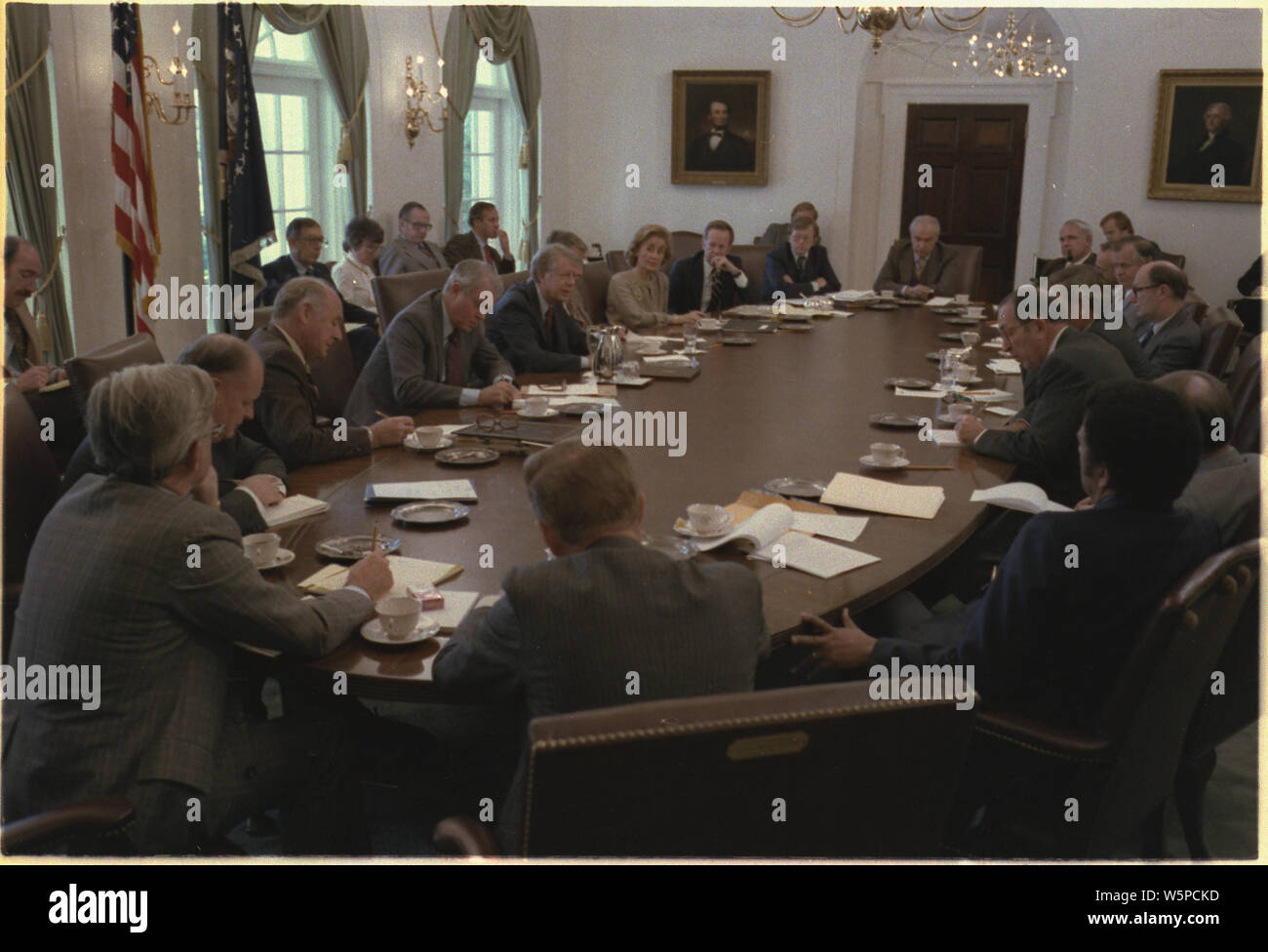 Jimmy carter cabinet meeting hi-res stock photography and images - Alamy