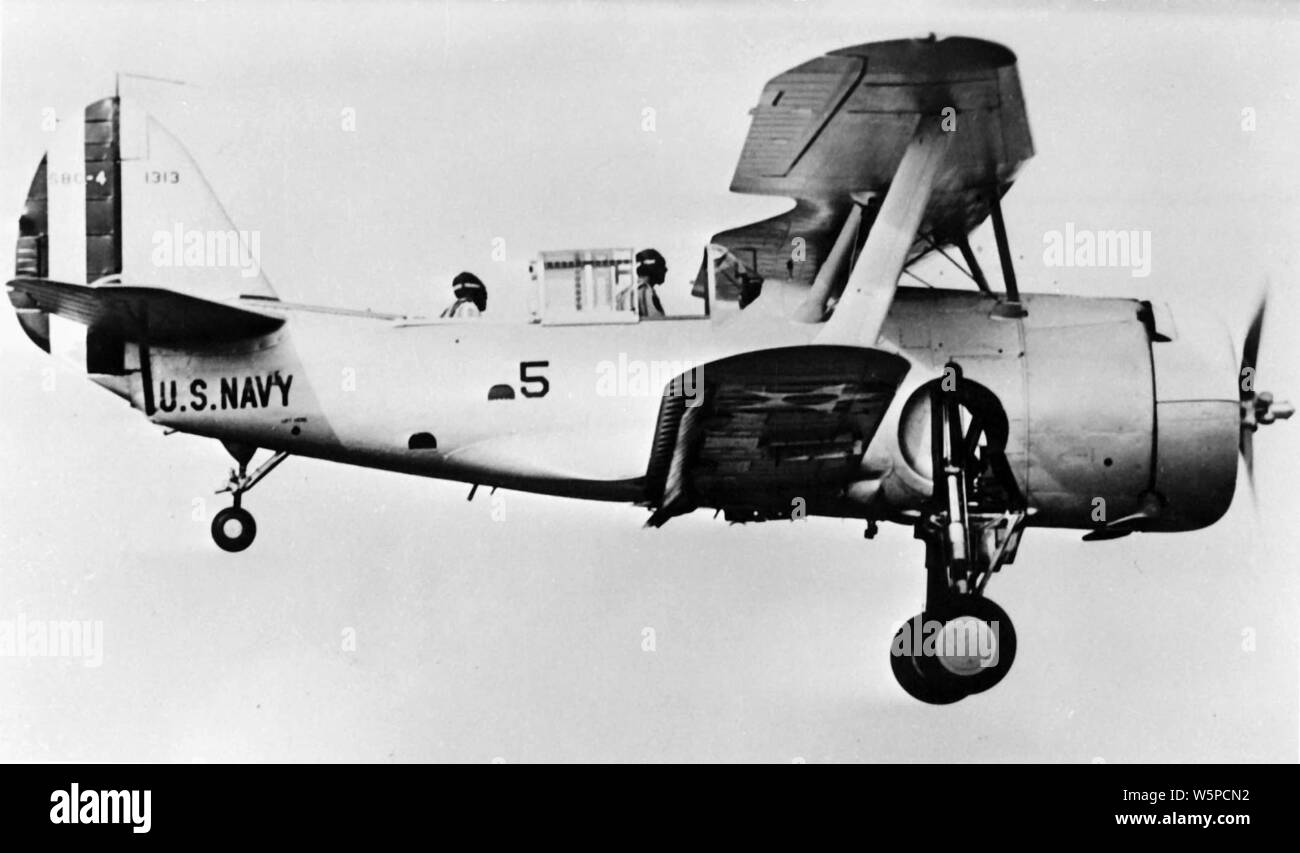 Curtiss SBC-4 with extended landing gear Stock Photo - Alamy