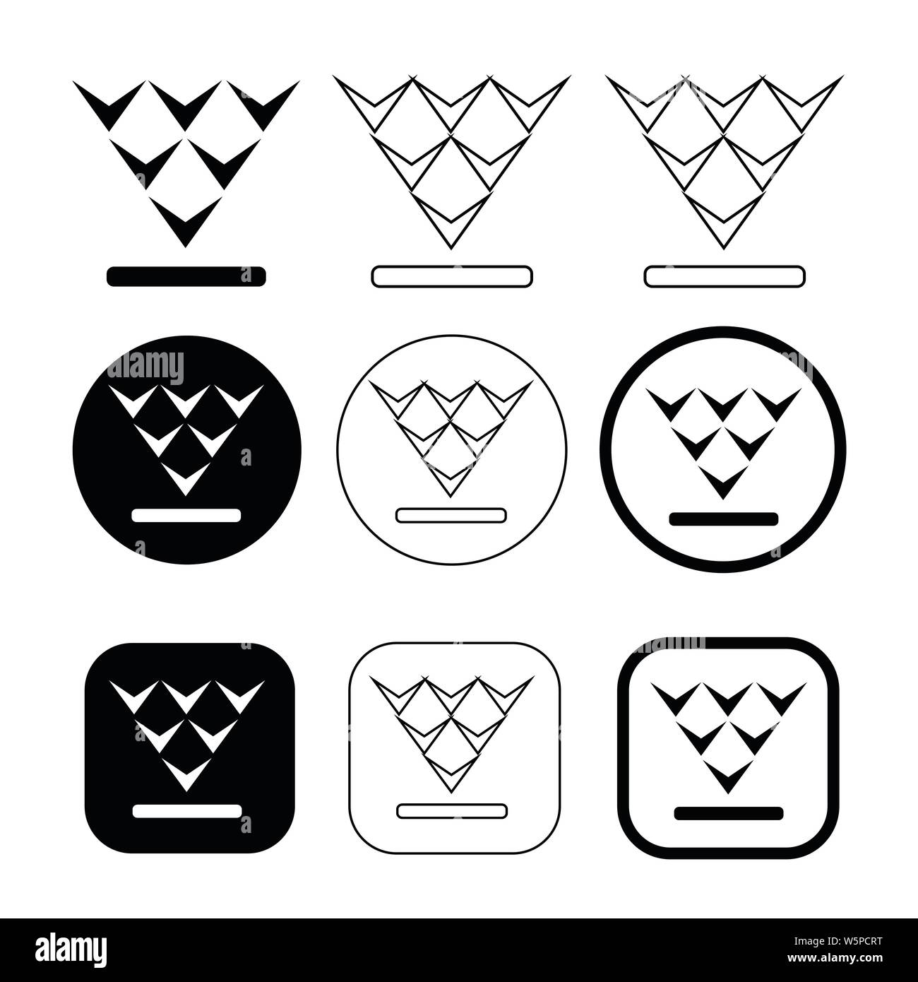 set of simple sign download icon Stock Vector Image & Art - Alamy