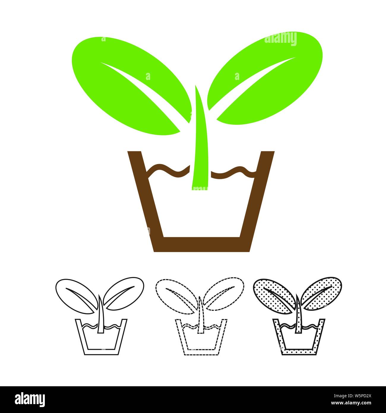 Plant tree icon vector Stock Vector Image & Art - Alamy