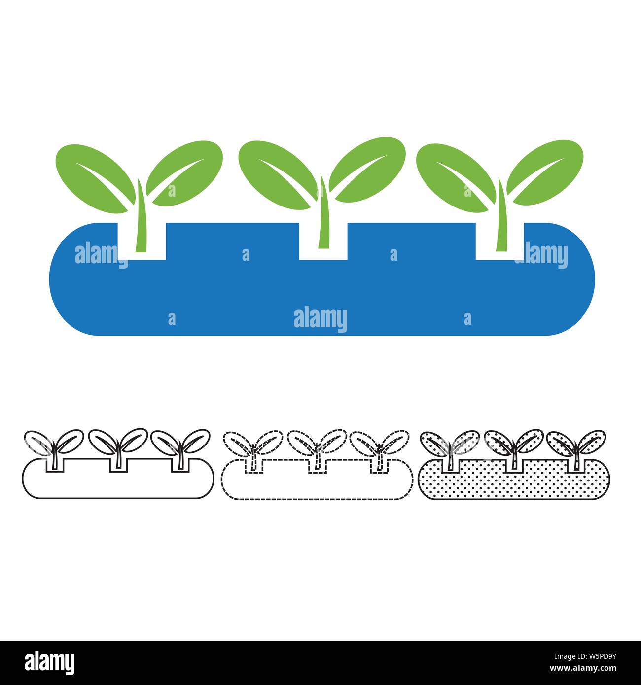 Plant icon vector Stock Vector Image & Art - Alamy