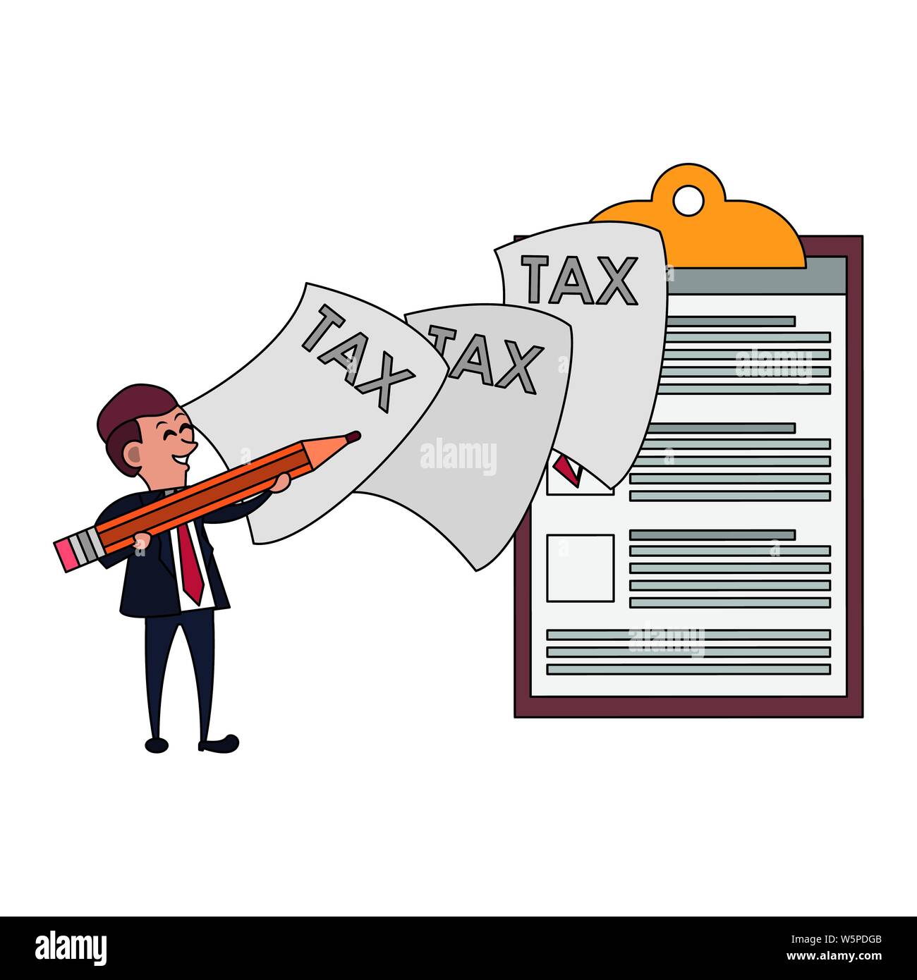 Taxes cartoon hi-res stock photography and images - Alamy