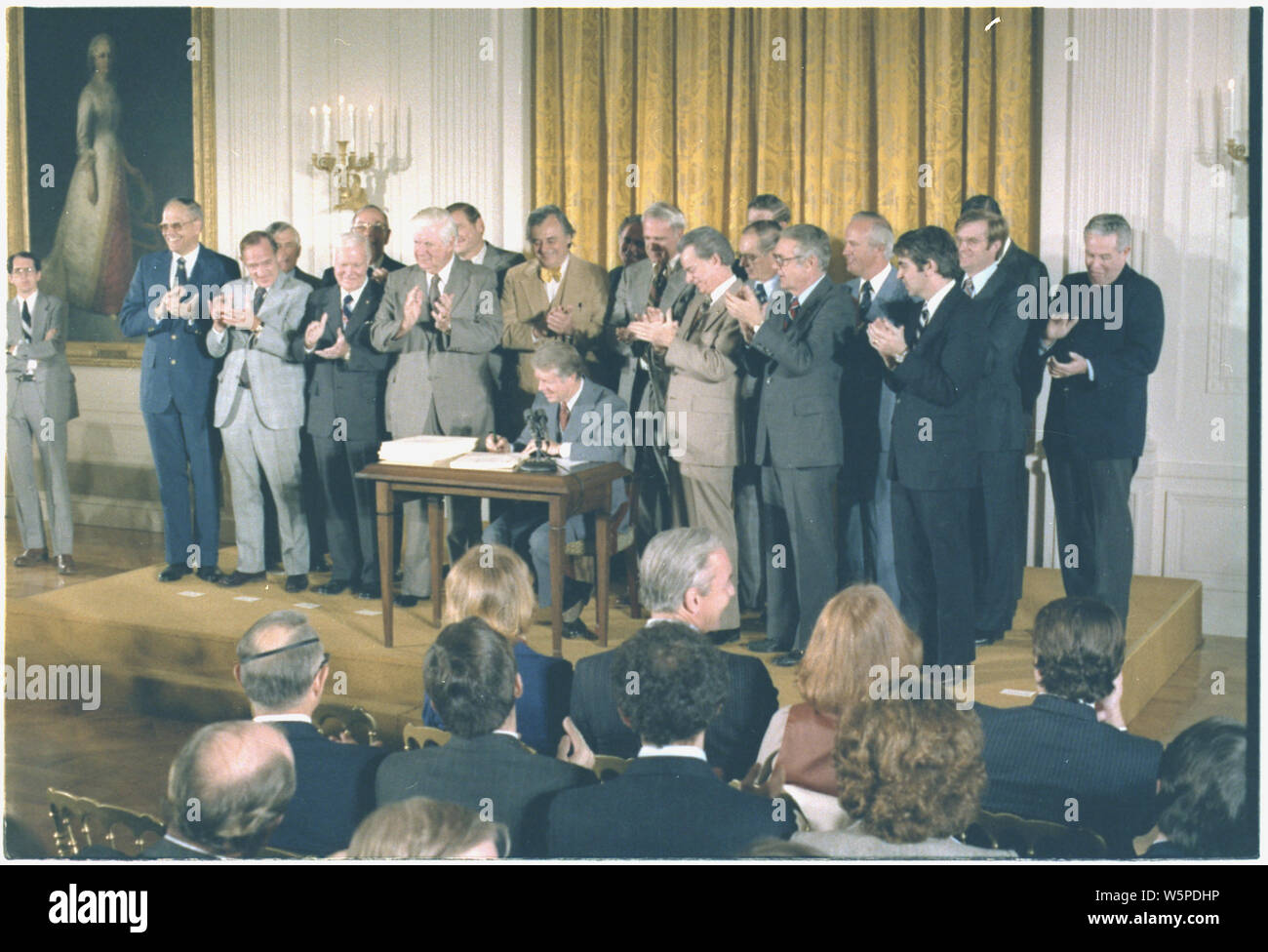 Jimmy Carter signs the Energy Bill Stock Photo - Alamy