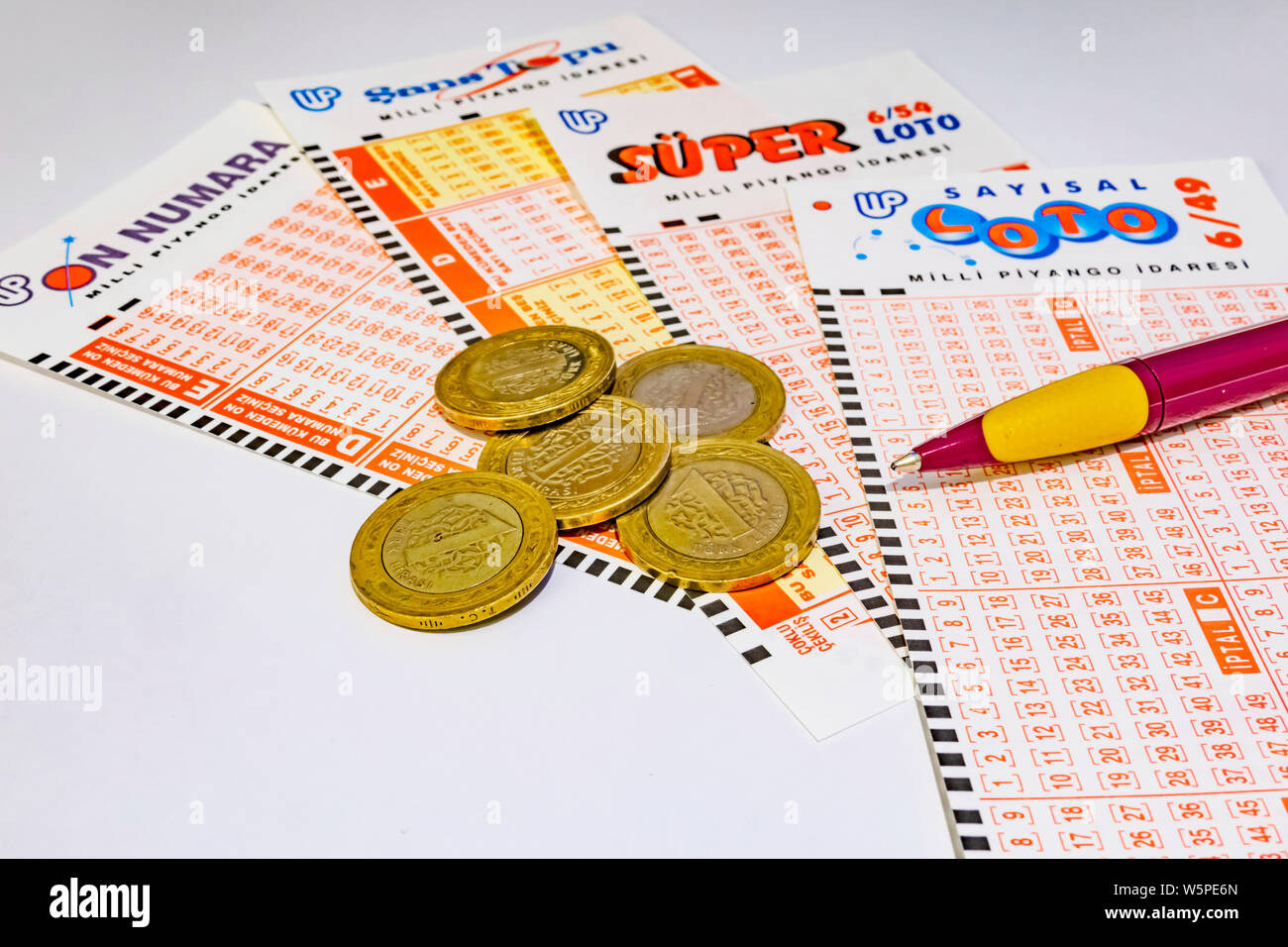 Turkish national lottery ticket hi-res stock photography and images - Alamy