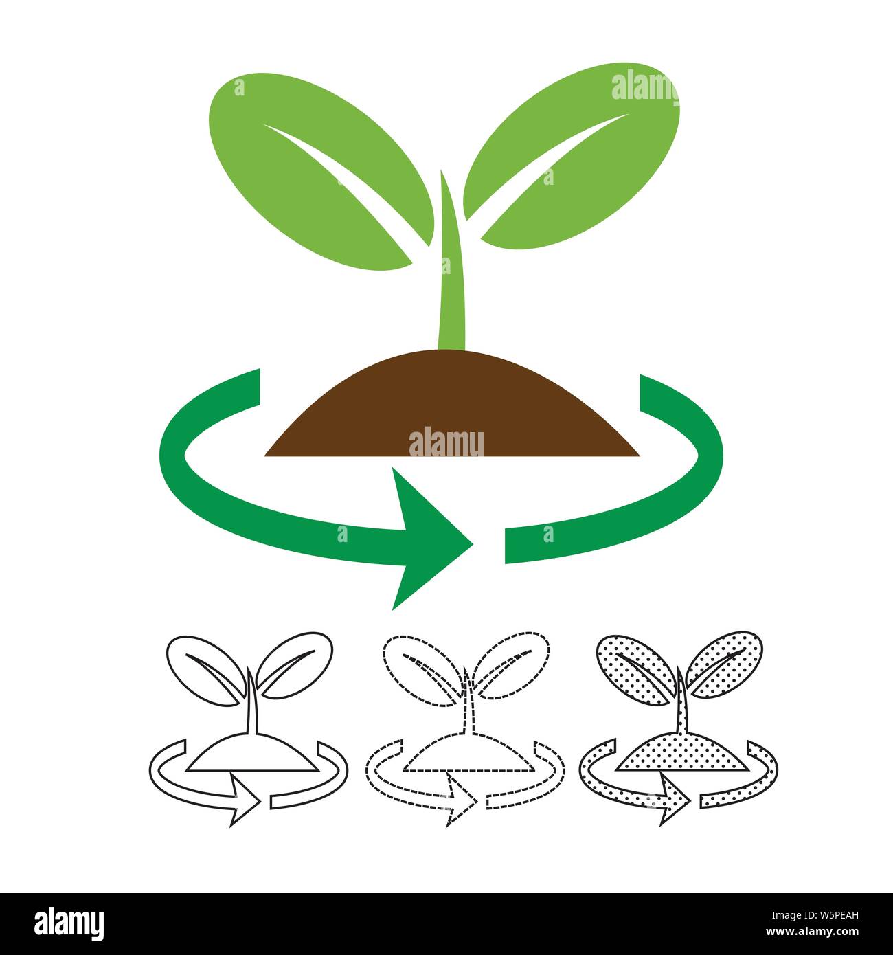 Plant tree icon vector Stock Vector Image & Art - Alamy