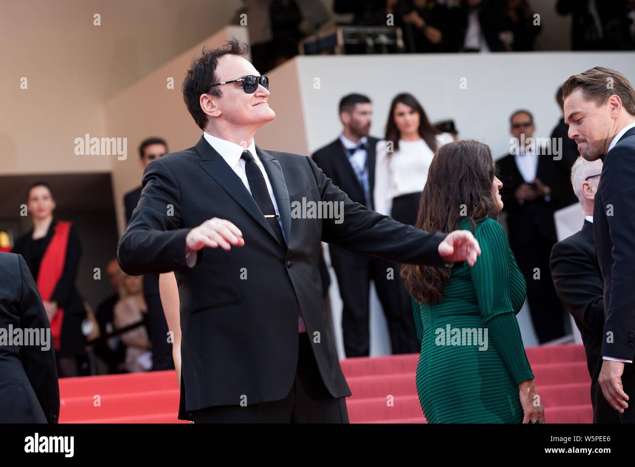 American director Quentin Tarantino arrives on the red carpet for the ...