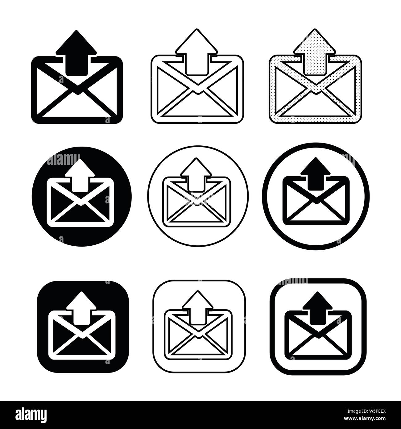 Set Of Simple Sign Email Icon Mail Symbol Stock Vector Image And Art Alamy