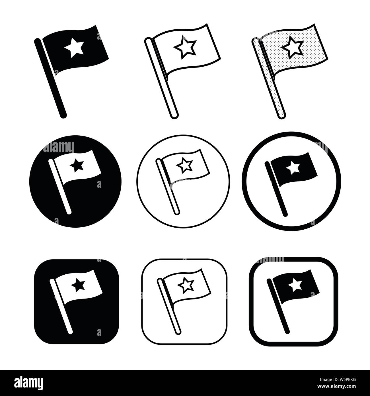 Flag icon simple sign symbol Stock Vector Image & Art - Alamy