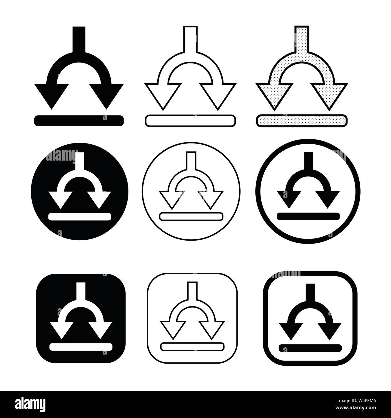 set of simple sign download icon Stock Vector Image & Art - Alamy