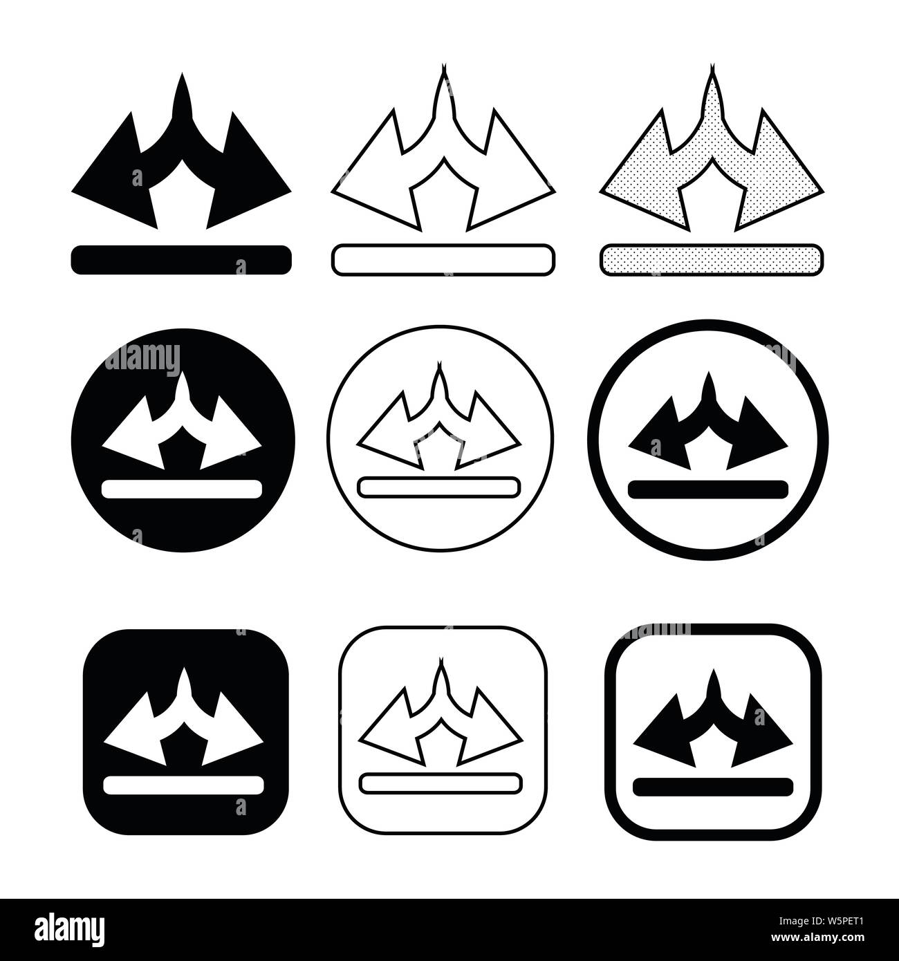 set of simple sign download icon Stock Vector Image & Art - Alamy