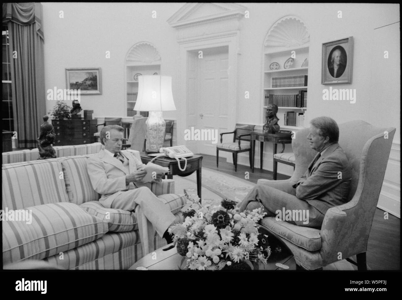 Jimmy Carter with Senator Robert Byrd Stock Photo - Alamy