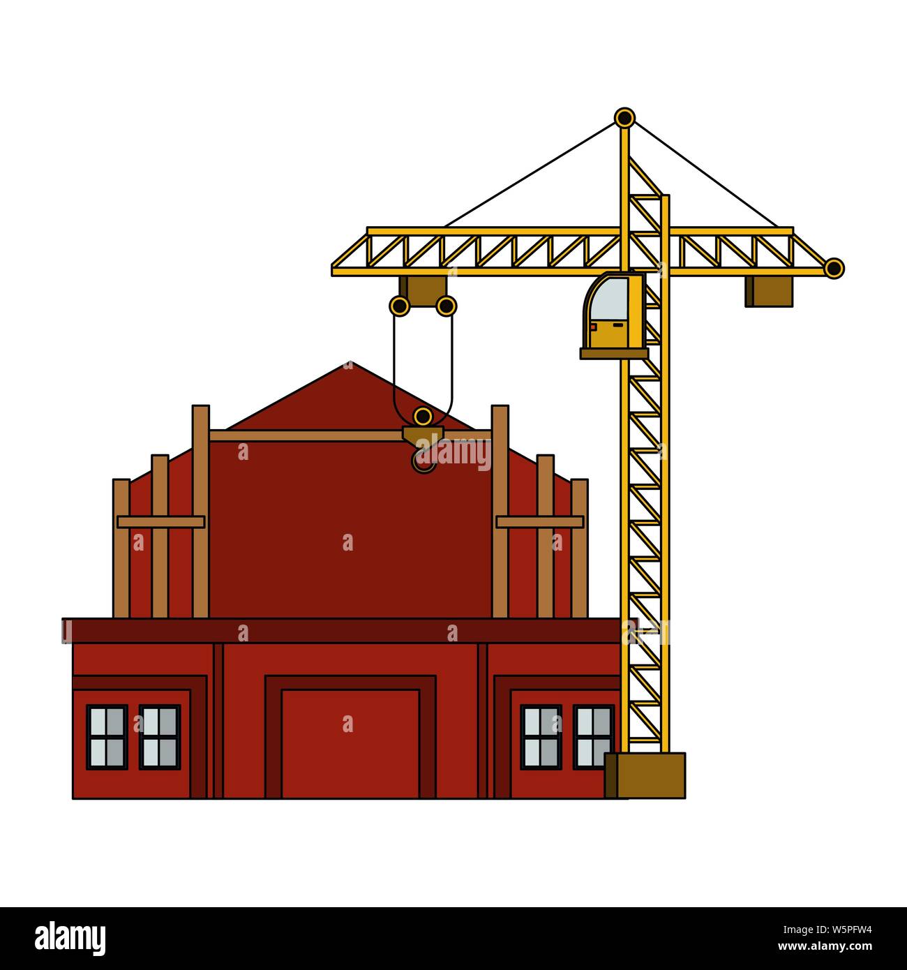 construction architectural engineering work cartoon Stock Vector Image ...