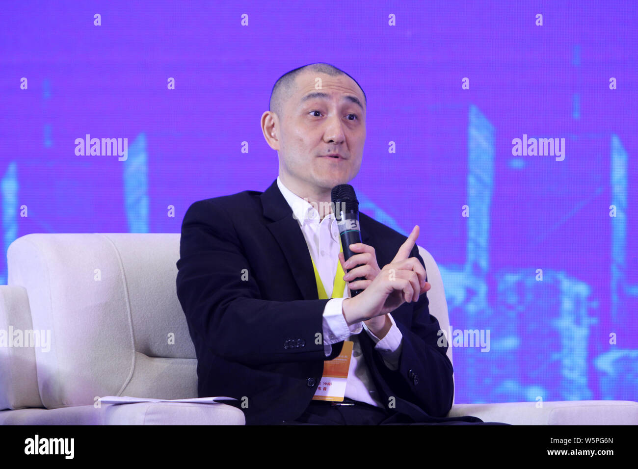 Wei Qing, Chief Technology Officer (CTO) of Microsoft China, speaks ...