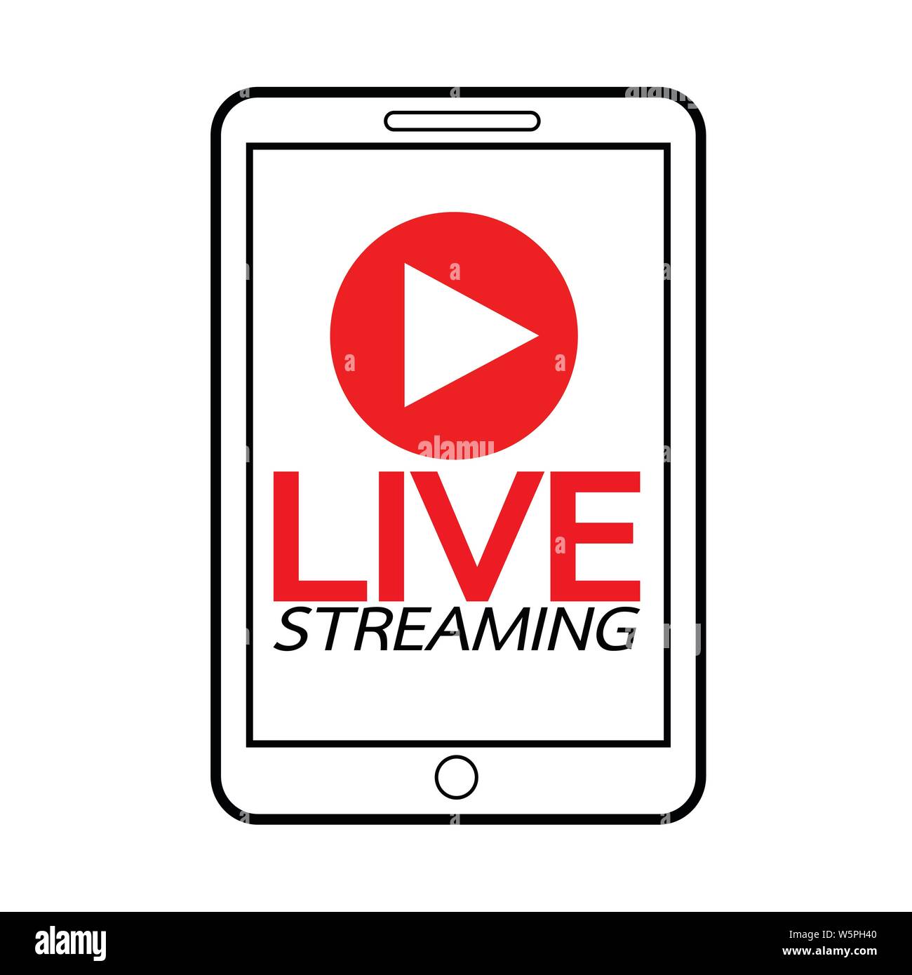 Live Streaming online sign vector design Stock Vector Image & Art - Alamy