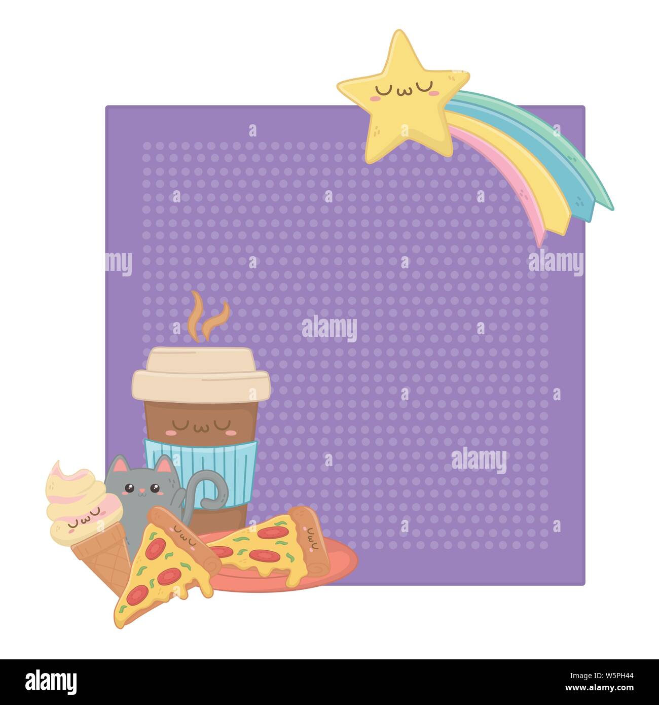 Cartoons design, Kawaii expression cute character funny and emoticon ...