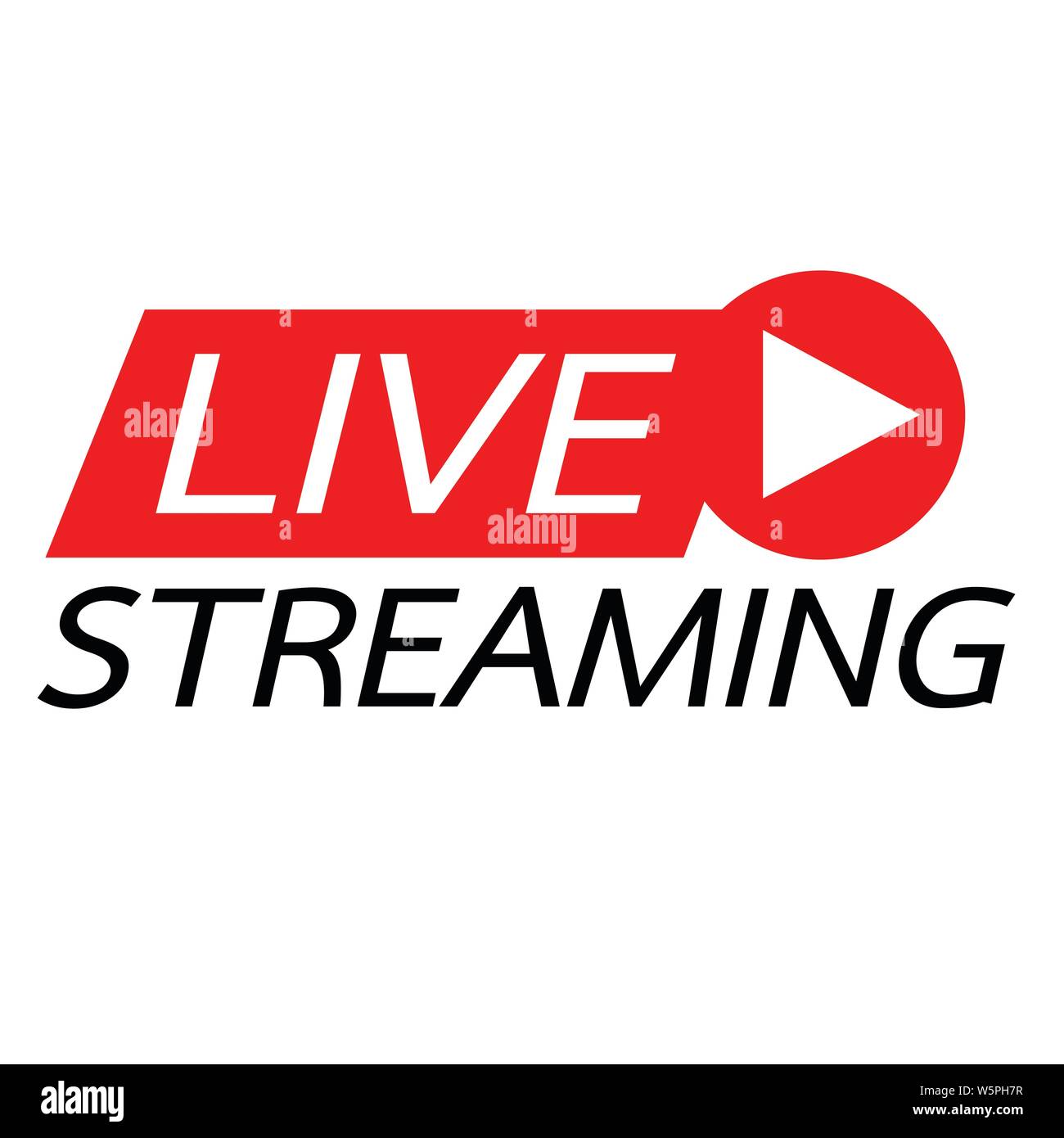 Live Streaming online sign vector design Stock Vector Image & Art - Alamy