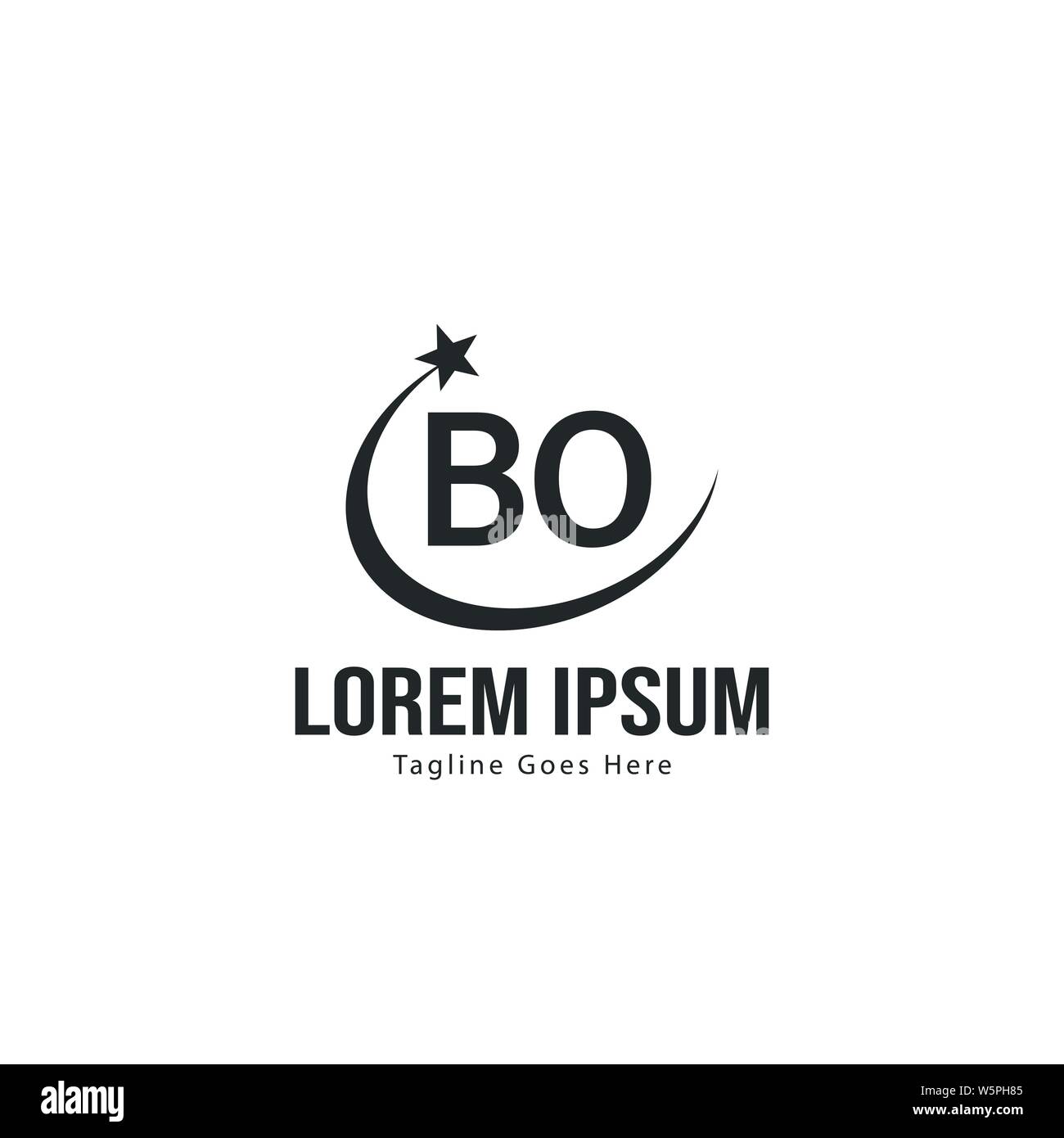 BO Letter Logo Design. Creative Modern BO Letters Icon Illustration ...