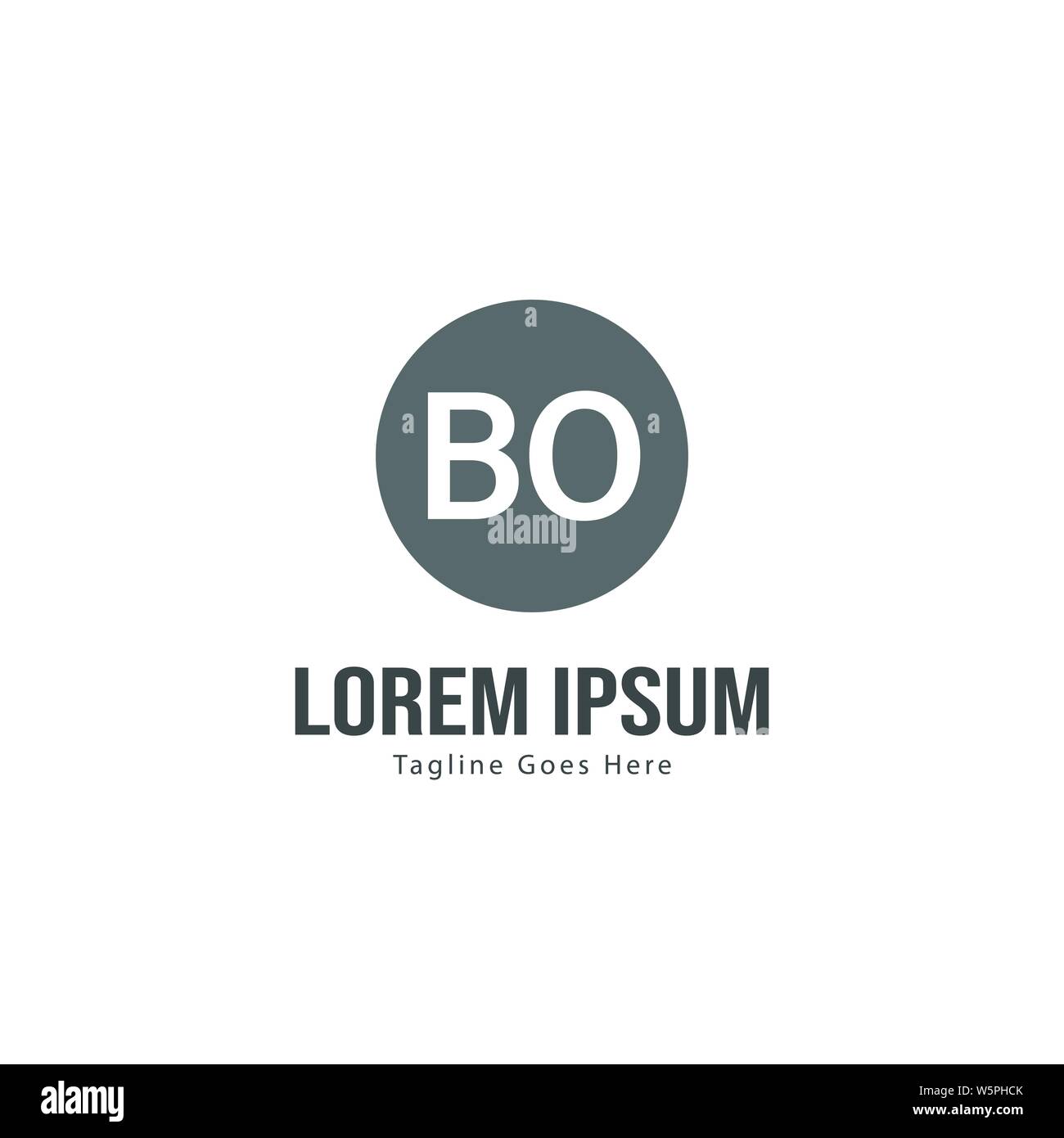 BO Letter Logo Design. Creative Modern BO Letters Icon Illustration ...