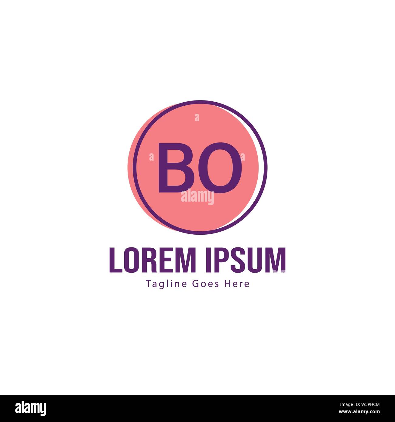 BO Letter Logo Design. Creative Modern BO Letters Icon Illustration ...