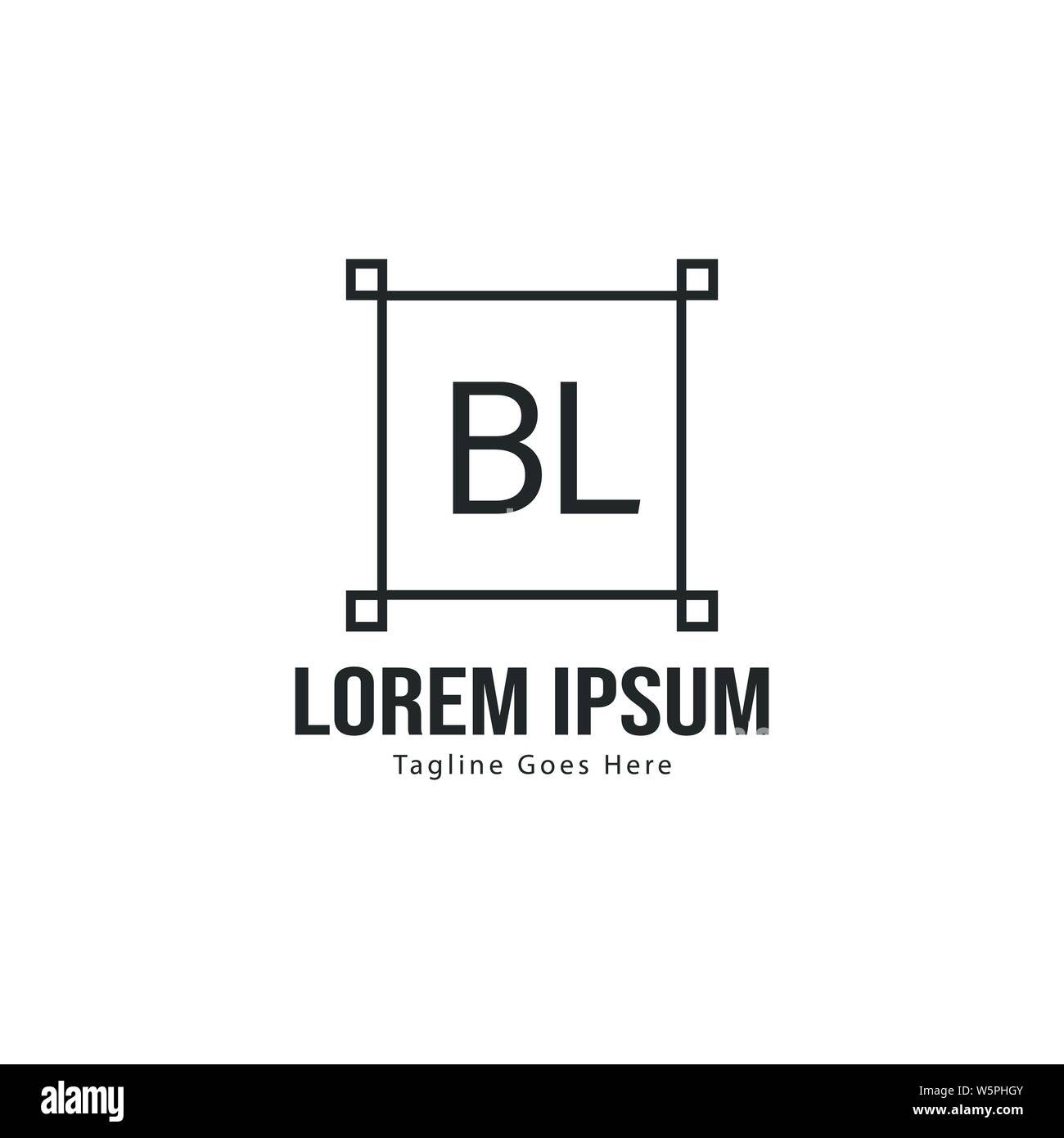 BL Letter Logo Design. Creative Modern BL Letters Icon Illustration ...