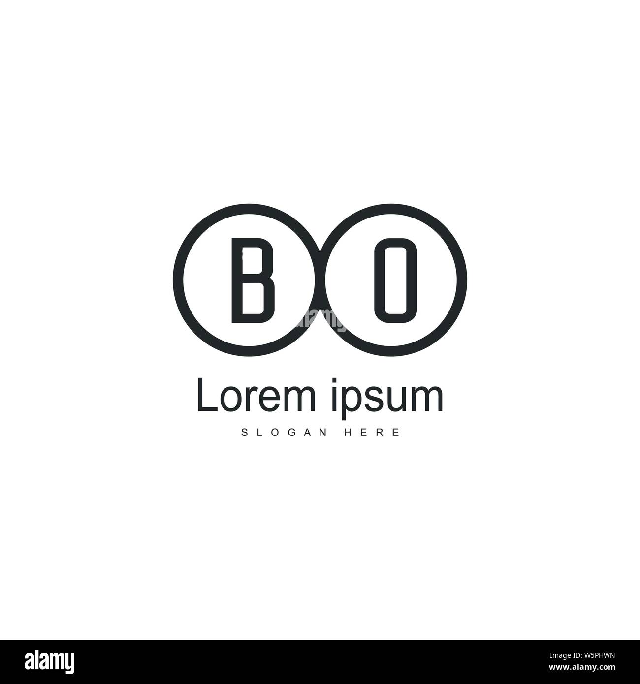 BO Letter Logo Design. Creative Modern BO Letters Icon Illustration ...