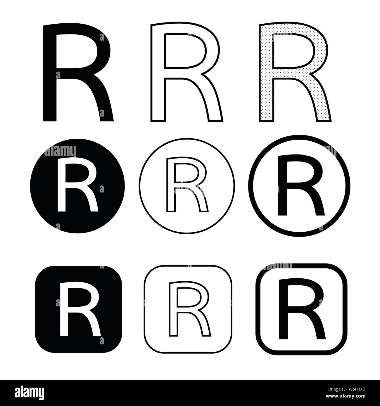 Registered Trademark icon symbol sign Stock Vector Image & Art - Alamy