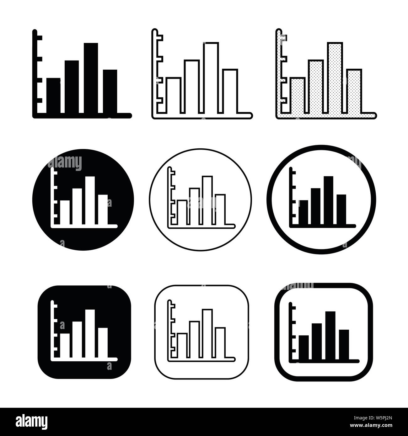 Simple set of diagram and graph icon Stock Vector Image & Art - Alamy