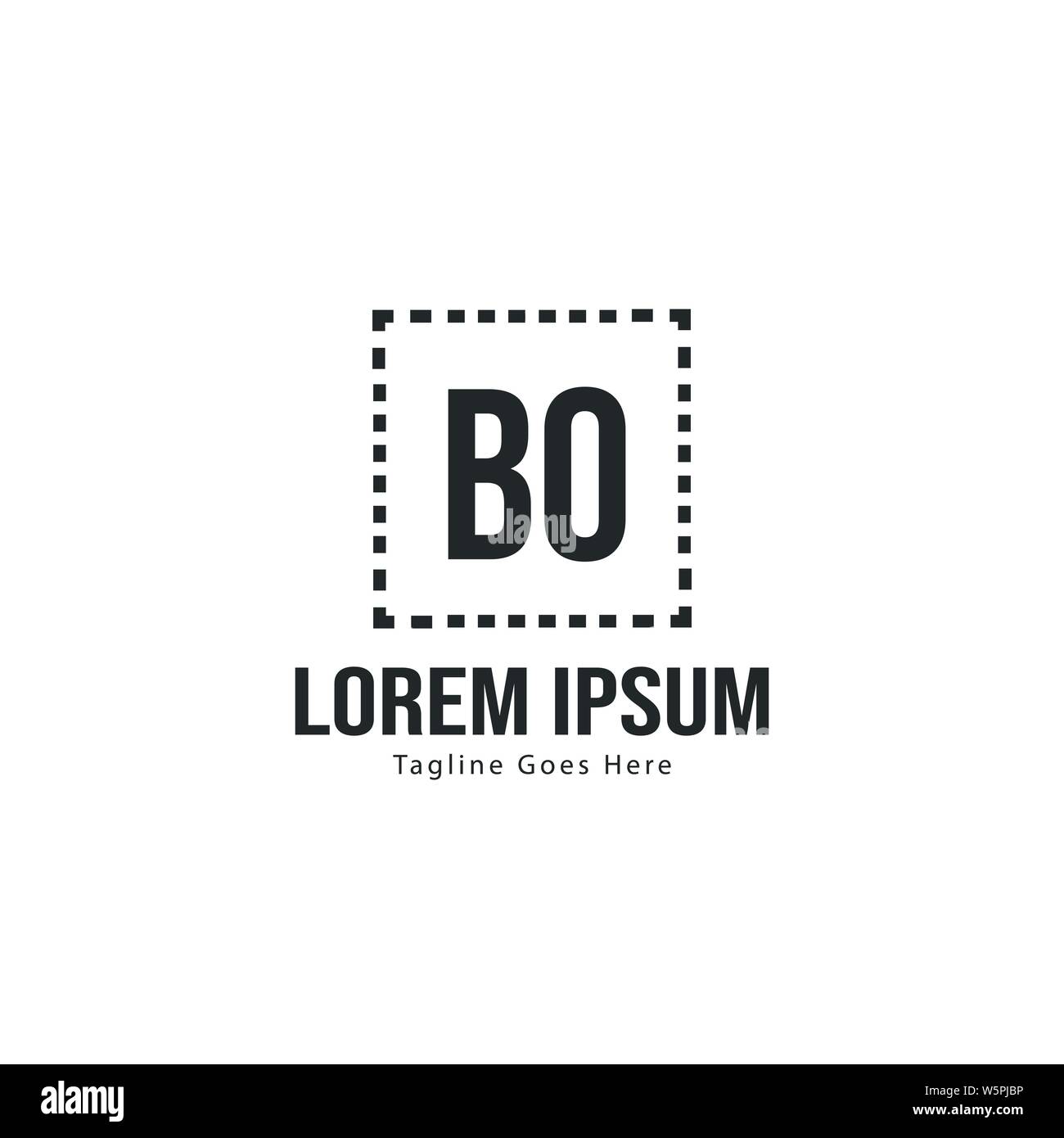 BO Letter Logo Design. Creative Modern BO Letters Icon Illustration ...