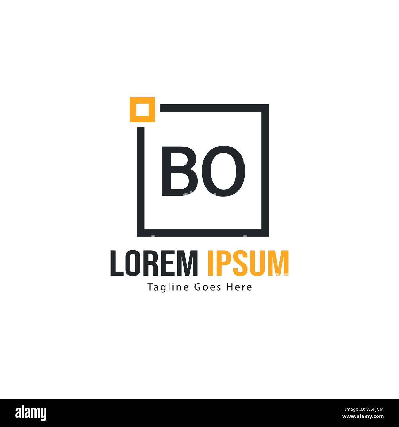 BO Letter Logo Design. Creative Modern BO Letters Icon Illustration ...