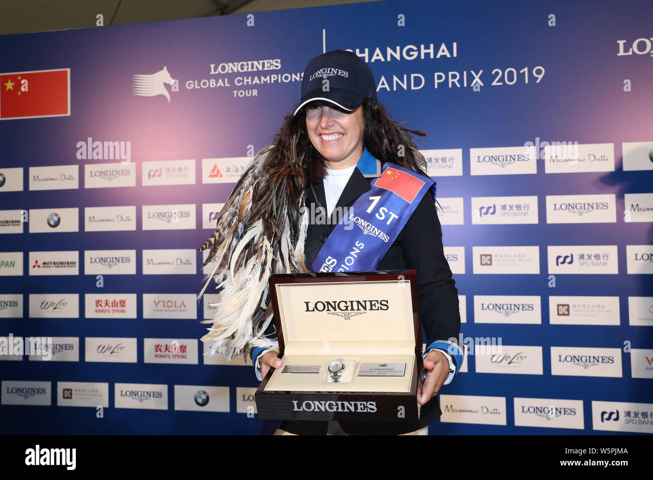 Danielle Goldstein of Israel attends a press conference after winning ...