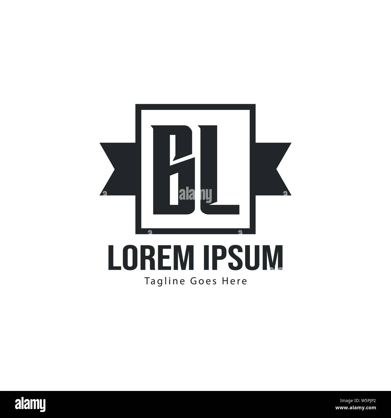 BL Letter Logo Design. Creative Modern BL Letters Icon Illustration ...